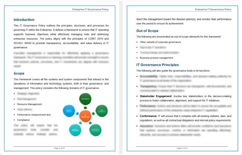 Cobit It Governance Policy Template Itsm Docs Itsm Documents And Templates
