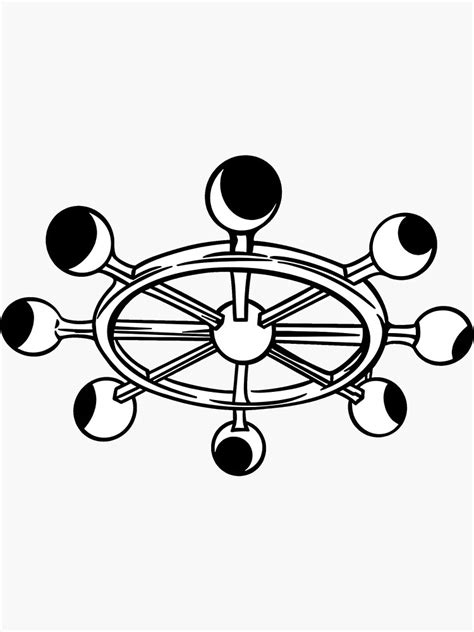 The Adaptation Wheel Symbol Sticker For Sale By Gavierartiser Redbubble