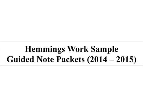 Sample Guided Notes Pdf