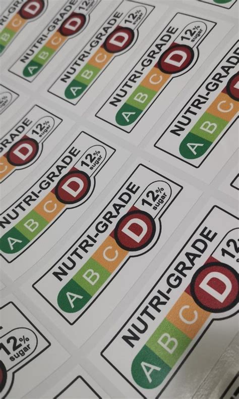 Nutri Grade Label Sticker Hobbies And Toys Stationery And Craft Art