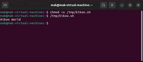comment exécuter un fichier sur linux script shell ou binaire korbens