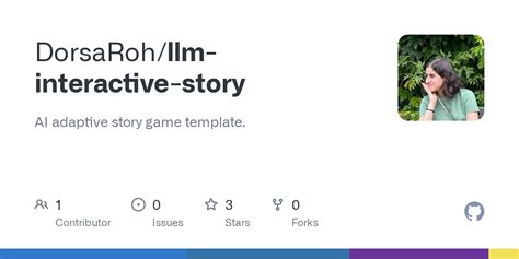 Github Dorsarohllm Interactive Story Ai Adaptive Story Game Template