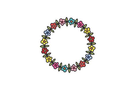 Monogram Frame Svg Circle Arrow Flower Monogram Frames Creative