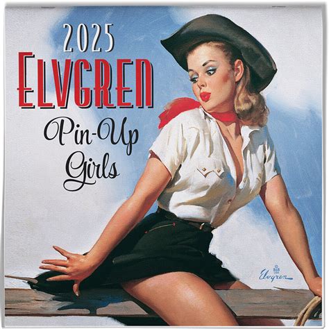 Gil Elvgren Pin Up 2025 Wall Calendar Military Issue Collectibles