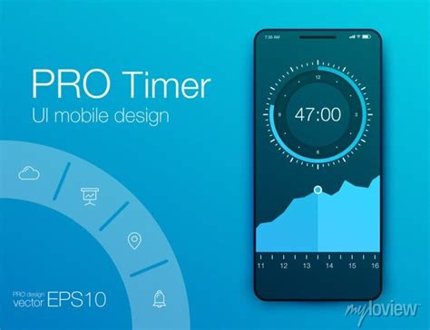 Fitness App Ui Ux Design Ui Design Concept With Web Elements Wall