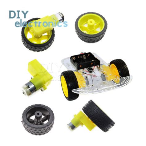 Smart Robot Car 2wd Tracking Dc 3 612v Motor Wheel Kit For Arduino Robot Us Ebay