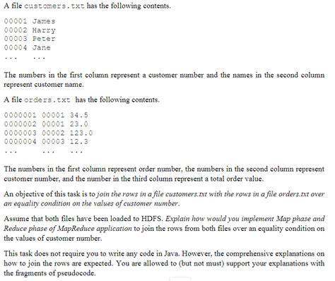 Solved A File Customerstxt Has The Following Contents