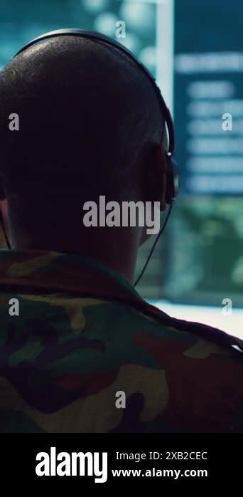 Vertical Video Army Personnel Applying National Safety Protocols By