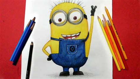 How To Draw Dave The Minion From Despicable Me Youtube
