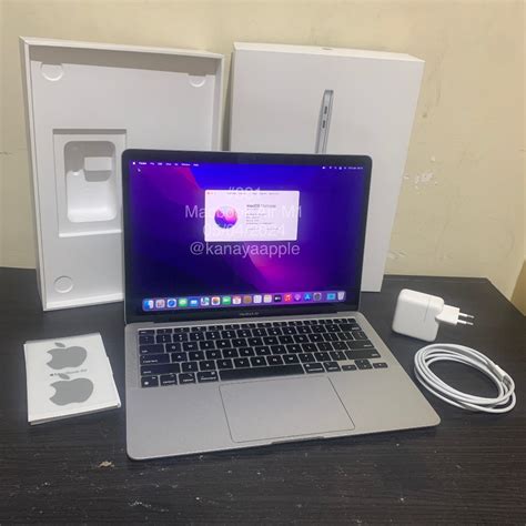 Jual Macbook Air M1 256GB Silver RAM 8Gb SSD 256GB EX Garansi Resmi Shopee Indonesia