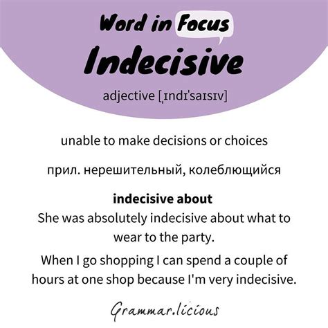 How To Use The Word Indecisive In A Sentence