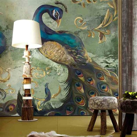 Peacock Wall Mural