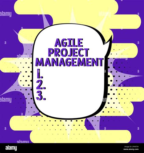Writing Displaying Text Agile Project Management Word Written On Management Methodology From
