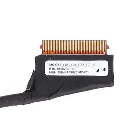 Шлейф матрицы для ноутбука Msi Gf75 Ms 17f1 Ms 17f2 Ms 17f4 Ms 17f5 Series Edp 40pin K1n
