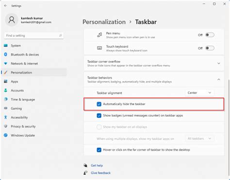 How To Automatically Show And Hide Windows 11 Taskbar Gear Up Windows