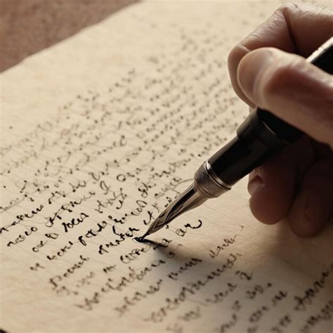 Closeup Of A Person Writing With A Pen Premium Ai Generated Image