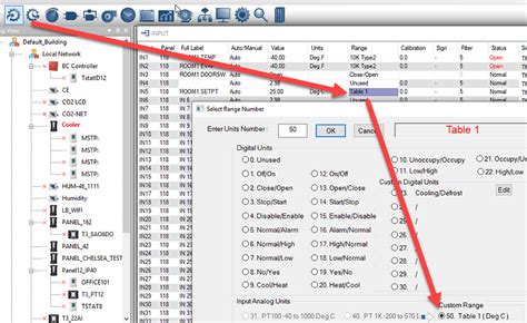 using a potentiometer for adjusting a setpoint input signals and configuring temco controls