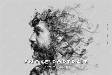 Premium Psd Smoke Vanishing Portrait Photo Effect Template