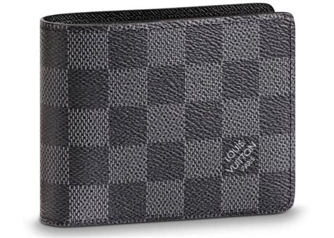 Louis Vuitton Slender Id Wallet Damier Graphite Black Gray In Coated