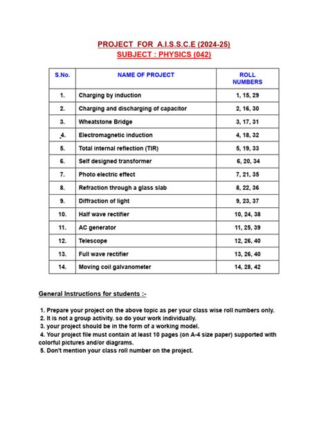 Physics Project Class 12 Pdf