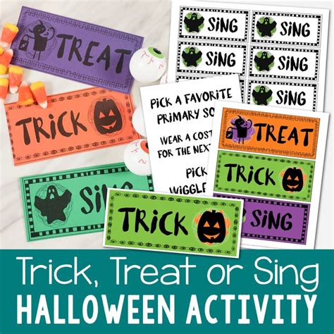 Halloween Trick Treat Or Sing Singing Time Ideas 36 Sing Or Dare