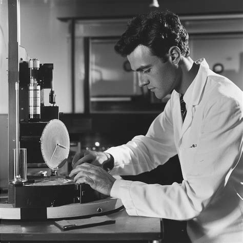 A Scientist Examining The Effects Of Surface Roughness On Adhesion And