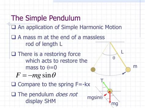 Ppt The Simple Pendulum Powerpoint Presentation Free Download Id