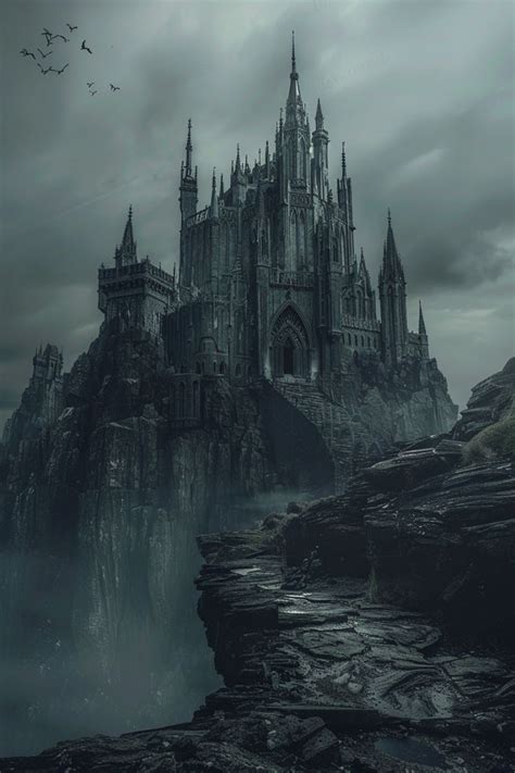 Dark Fantasy Castle En 2025 Illustration De Paysage Paysage