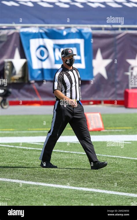Nfl Line Judge Kevin Codey 16 During The First Half Of An Nfl
