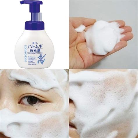 Kumano Yushi Reishiro Hatomugi Foam Face Wash 160ml Vtenh