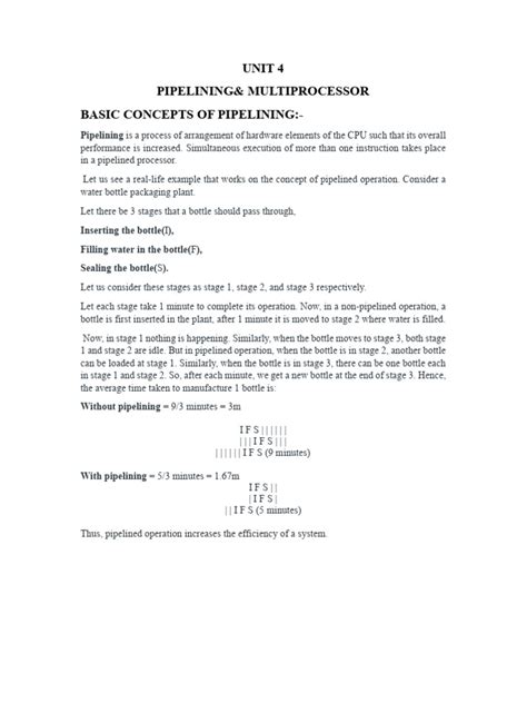 Unit 4 Coa Pdf Central Processing Unit Parallel Computing