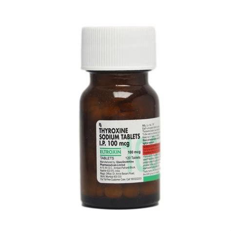 100mg Eltroxin Thyroxine Tablets Strength 100 Mcg At Best Price In Nagpur