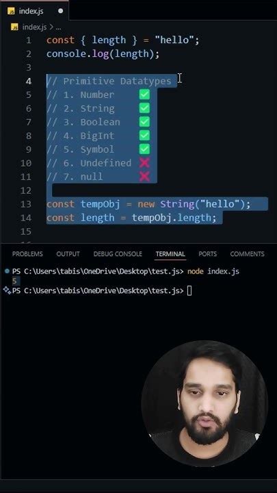 Wrapper Class Object Destructuring In Js Javascript Interviewquestion