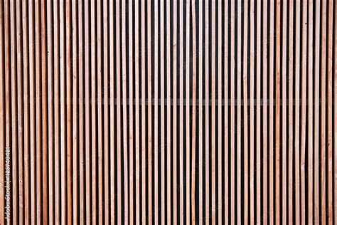 Wood Cladding Wall Which Various Tone Texture Of Wooden Stripes Use As Partition Or Seamless