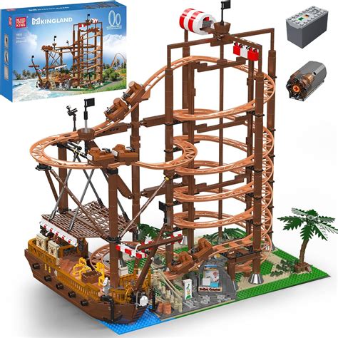 Mould King Double Helix Roller Coaster Building Set Electrical