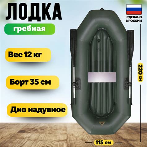 Надувная лодка ПВХ 220 PRO НД гребная - купить по выгодной цене в ...