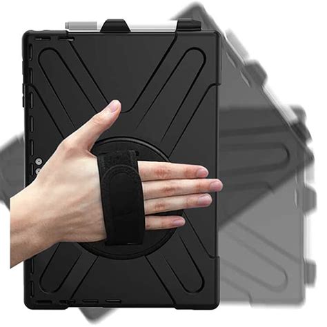 360 Hand Holder Strap Shockproof Case For Microsoft Surface Pro 6 7 7