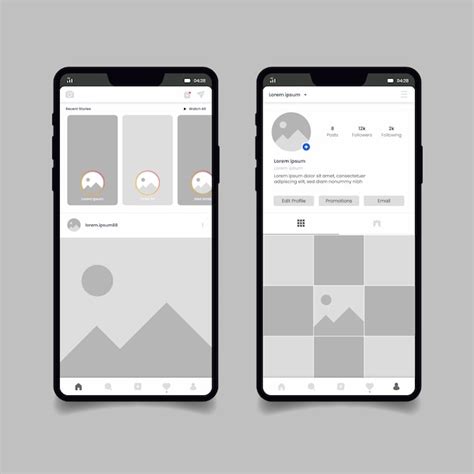 Plantilla De Interfaz De Perfil De Instagram Vector Gratis