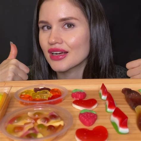 ASMR EATING GUMMY JELLY 🌈 RAINBOW JELLY BELT, PIZZA GUMMY, COLA JELLY ...