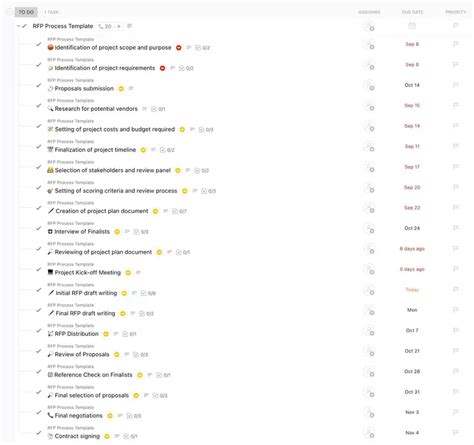Rfp Process Template By Clickup™ Template By Clickup™