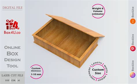 Make Rectangular Box Custom Rectangular Box Design And Cut File