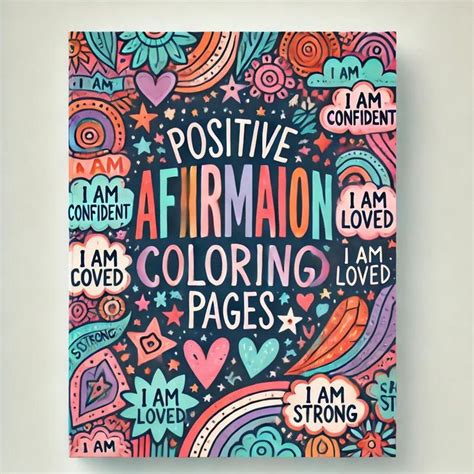 Positive Affirmation Coloring Pages For Adults Uplifting Mindfulness