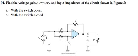 Solved Find The Voltage Gain Av V0 Integration Vin And