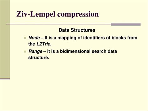 Ppt Compressed Indices For Text Based On Ziv Lempel Compression