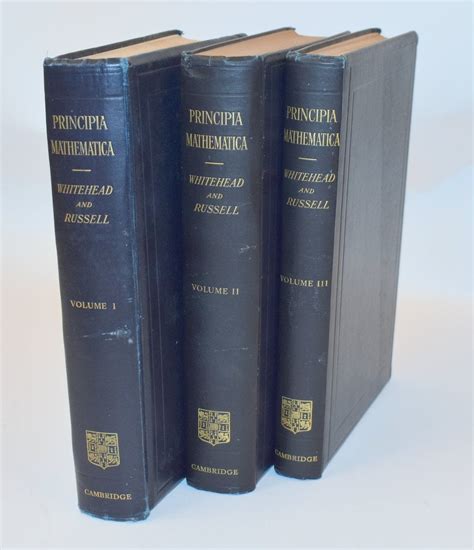 Principia Mathematica Second Edition Alfred North Whitehead Bertrand Russell Second Edition