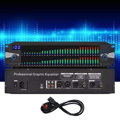 Uk Pro Graphic Equalizer Digital Equalizer Dual 31 Band Spectrum Display Set £138 99 Picclick Uk