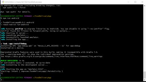 Npm Run Android 후 번들 에러 인프런 커뮤니티 질문and답변