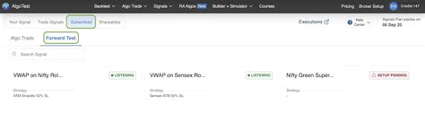 Shared Signals Algotest