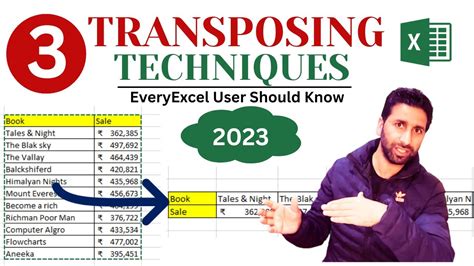3 Ways To Transpose In Excel Data Transformationms Excel Tutorial Youtube