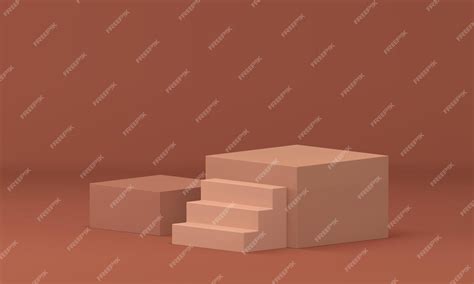 Premium Vector 3d Podium Stairs Level Geometric Box Award Arena For Win Ceremony Celebration